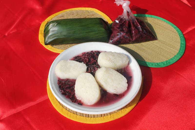 Indonesian Traditional Food Uli Ketan Stock Image - Image of indonesian ...