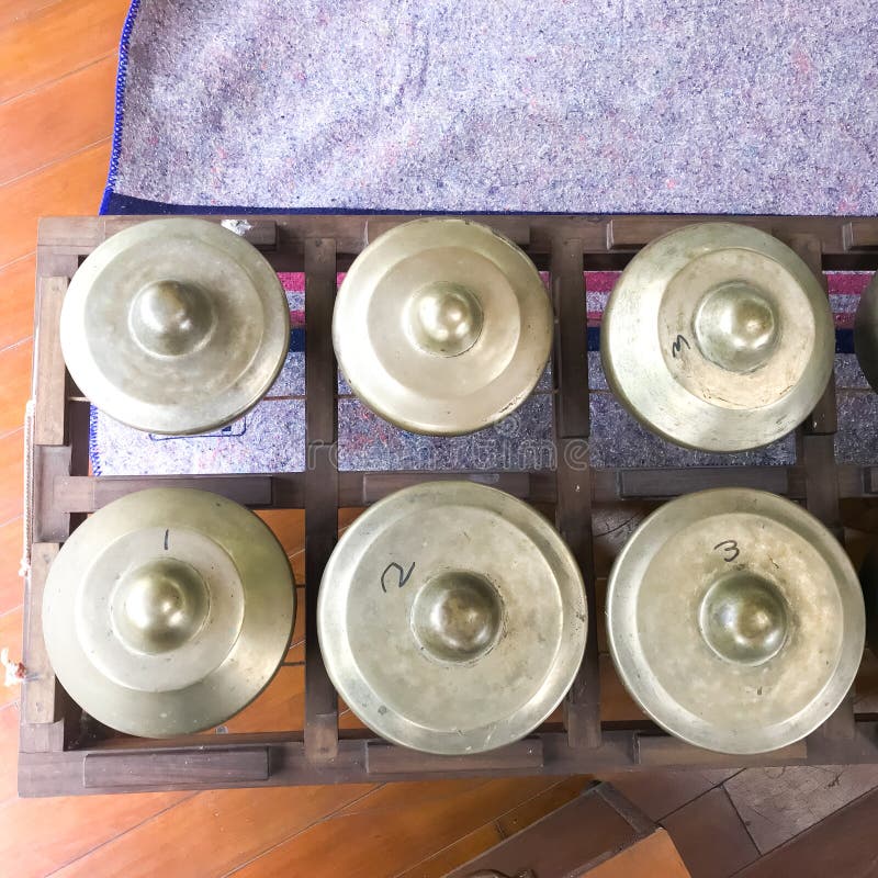 Indonesian Traditional Music Instrument Called Gamelan Stock Image ...