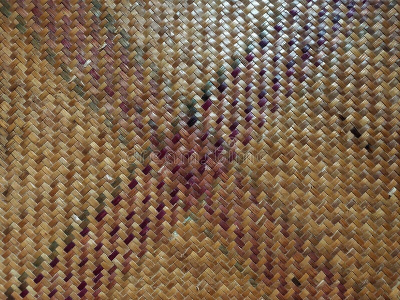 Indonesian Traditional Woven Mat Stock Image - Image of abstract ...