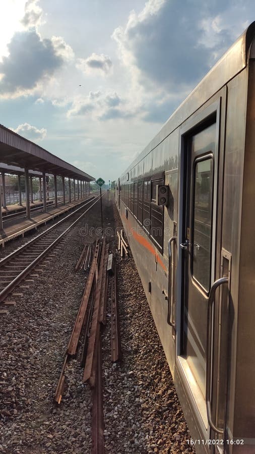 Indonesian Train Photoshoot Stock Photo - Image of skyscraper, railway ...