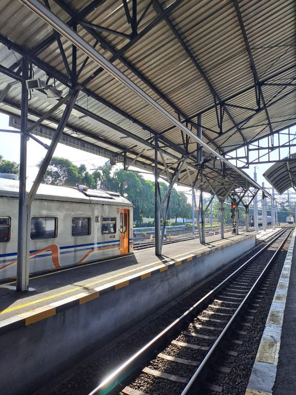 Indonesian train station stock photo. Image of transportation - 268649326