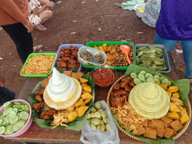 Indonesian Typical Tumpeng Rice is Usually Made when There is a ...