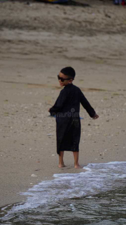 Indonesian Vacation on Pangi Beach in the Afternoon. Pangi is One of ...