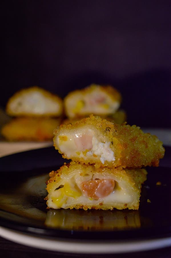 Risol or Risoles is Filled with Mayonnaise, Sausage, Corn and Boiled ...