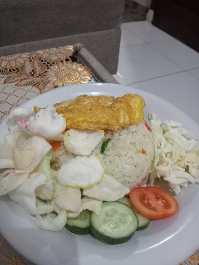 Indonesian Village Fried Rice Stock Photo - Image of rice, dessert ...