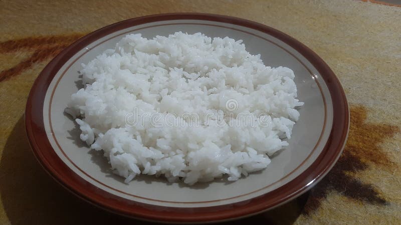 Indonesian White Rice for a Healthy Breakfast Stock Photo - Image of ...