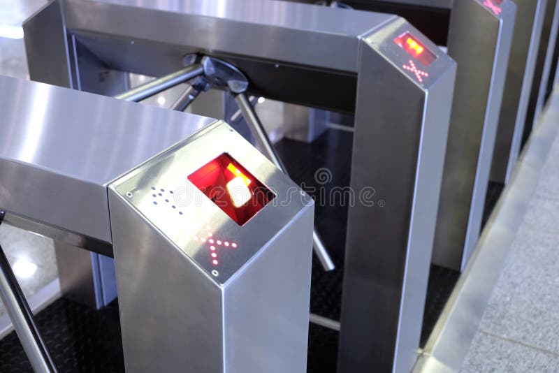 New Access Control System Closeup Stock Image - Image of device, fence ...