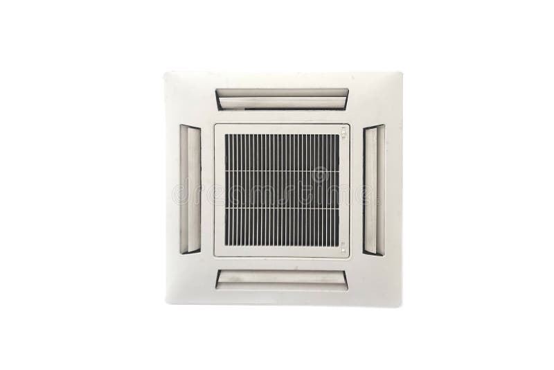 Indoor Air Conditioning AC Isolated on White Background Stock Image ...