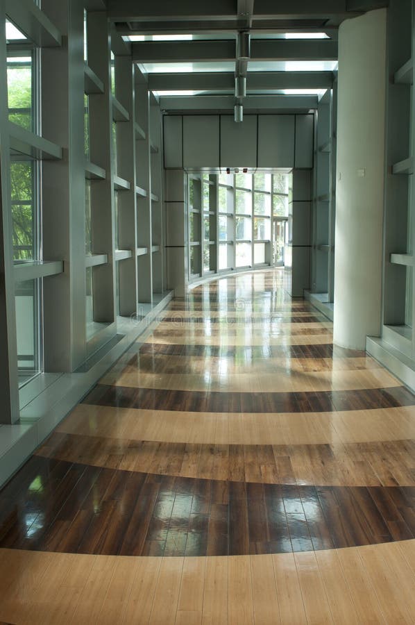 Indoor Architecture (corridor) Stock Image - Image of reddish ...