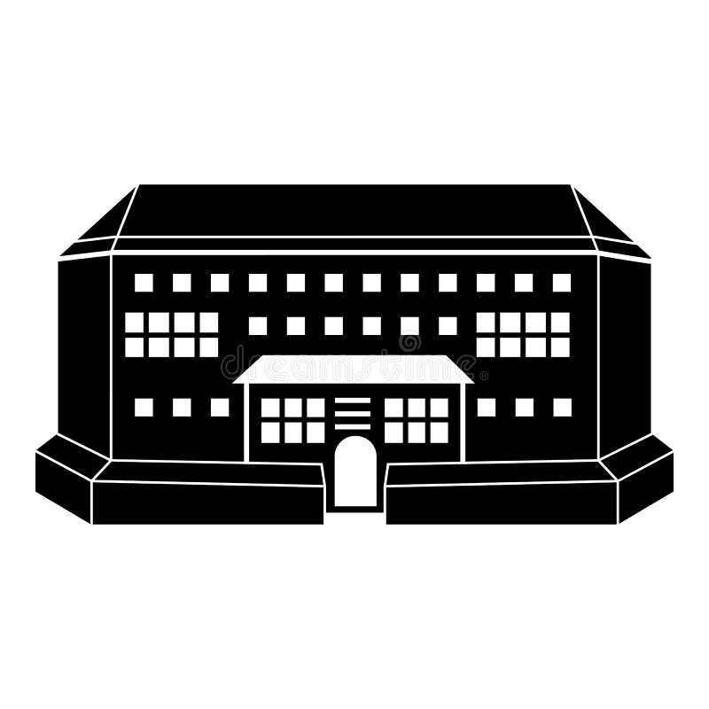 Indoor Arena Front View Icon, Simple Style Stock Vector - Illustration ...