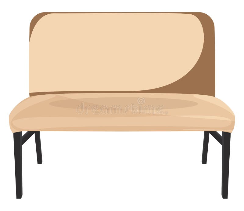Indoor bench, icon stock vector. Illustration of decoration - 261386379