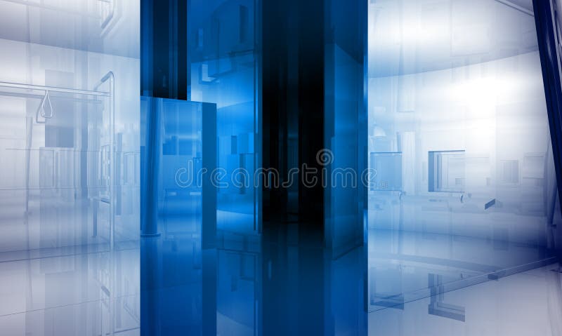 Indoor Building. Office Space Stock Illustration - Illustration of ...