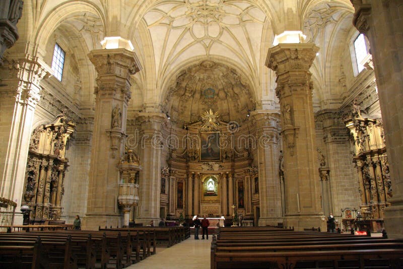Indoor a cahedral stock image. Image of basque, ceiling - 5704673