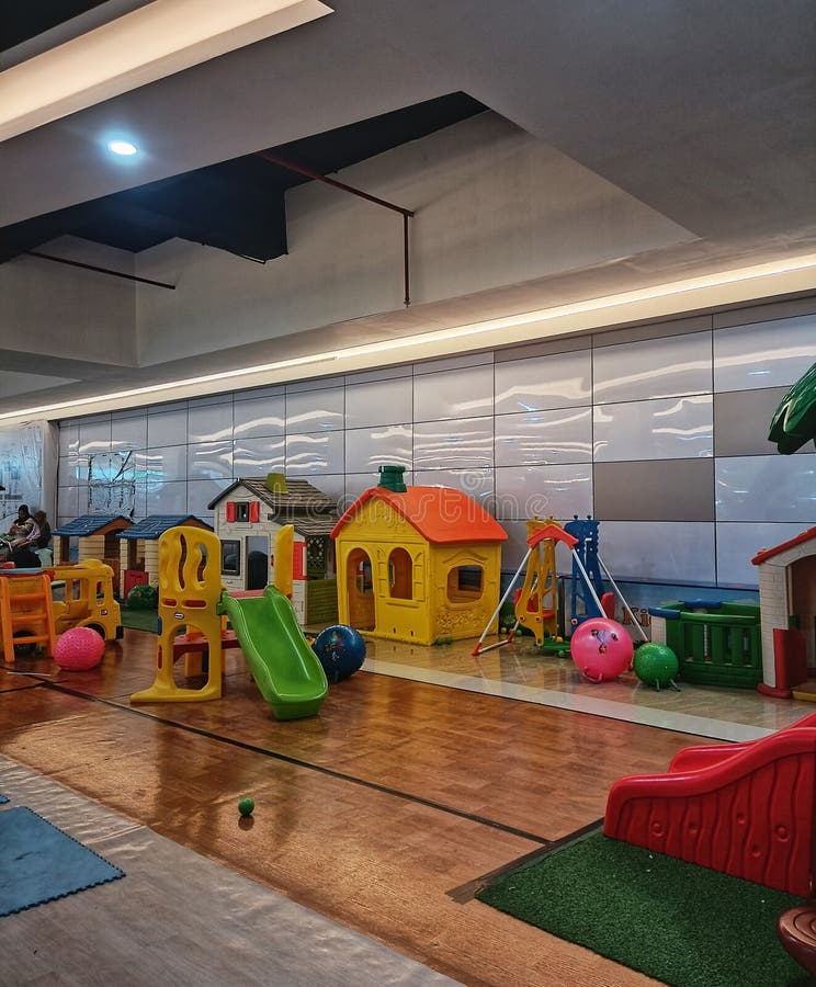 Indoor children play area stock photo. Image of city - 276175140