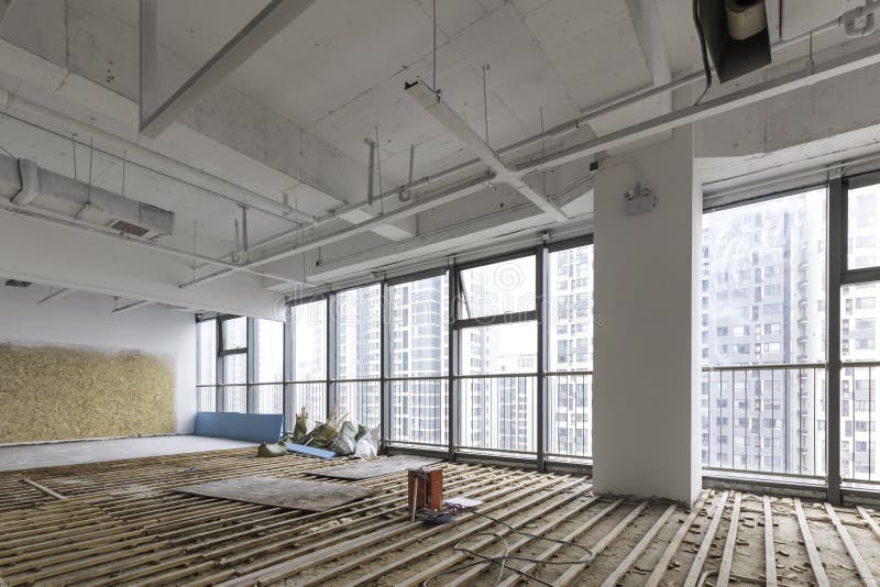 Indoor construction site stock image. Image of incomplete - 94723519