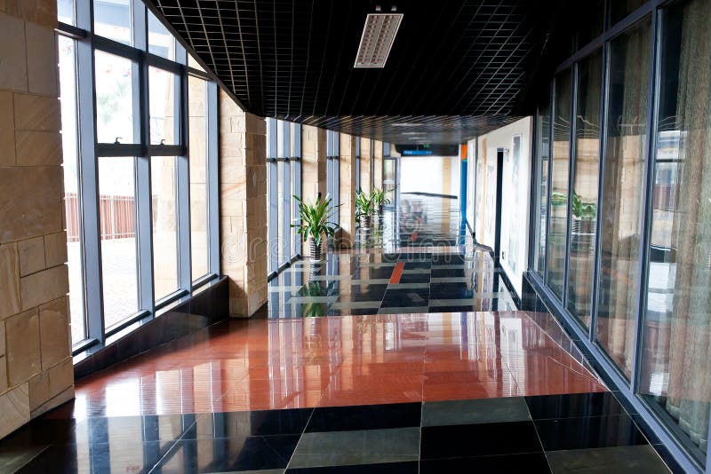 Indoor corridor stock image. Image of floor, architecture - 28877629