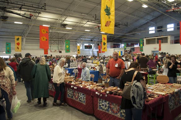 Indoor Craft Fair editorial stock photo. Image of second - 79393163