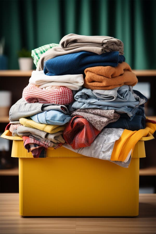 Indoor Donation Box. Concept of Helping the Disadvantaged Stock ...