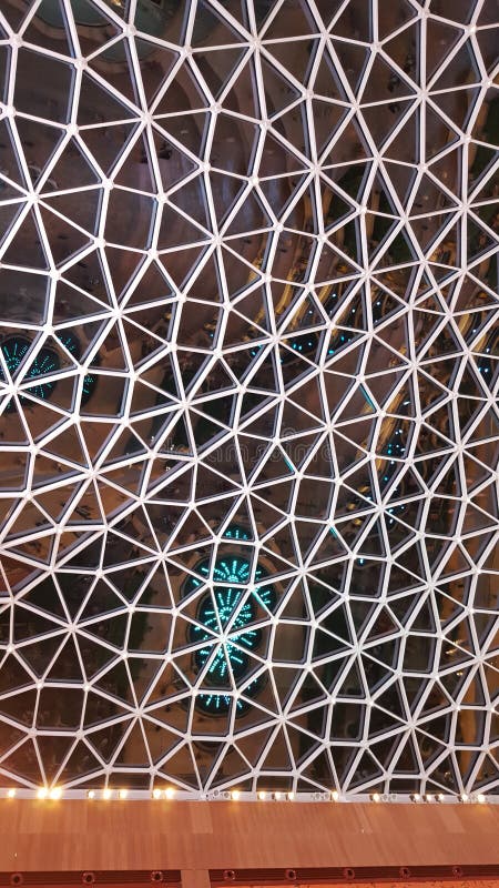 Indoor Glass Doom Reflections Stock Image - Image of design, indoor ...