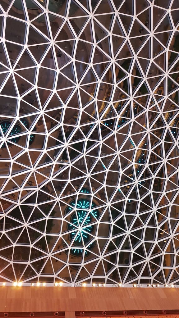 Indoor Glass Doom Reflections Stock Image - Image of design, indoor ...