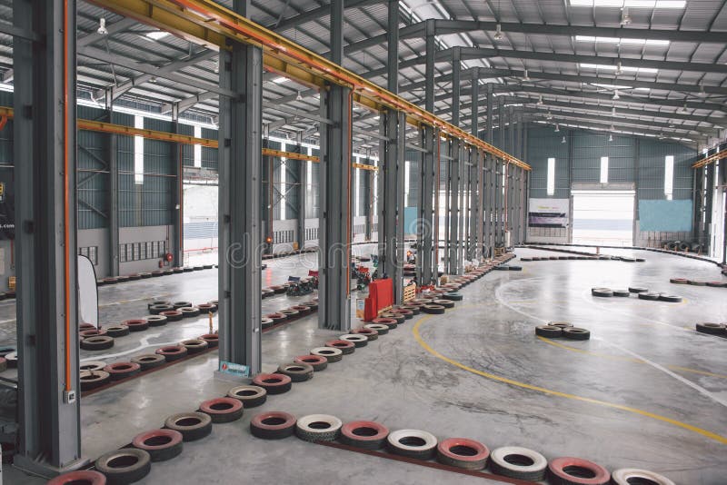 Indoor go kart track stock image. Image of lumper, drift - 66283283