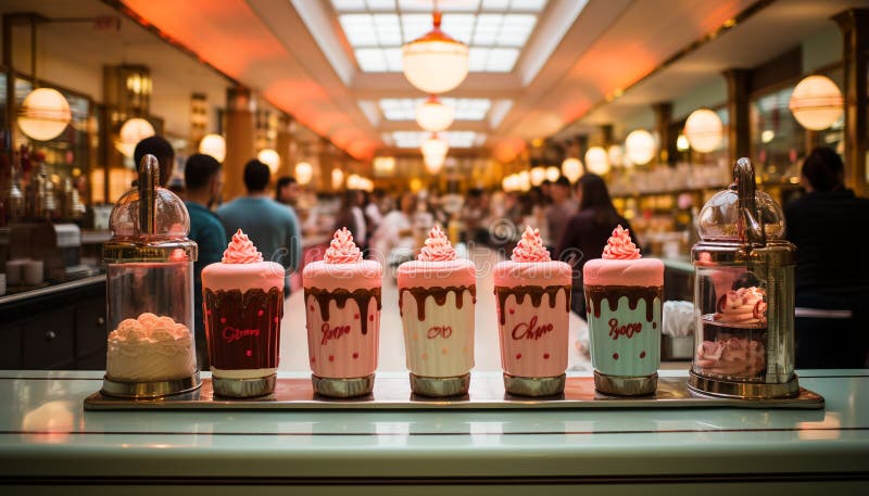 Indoor Gourmet Store Sells Multi Colored Candy, Chocolate, and Desserts ...