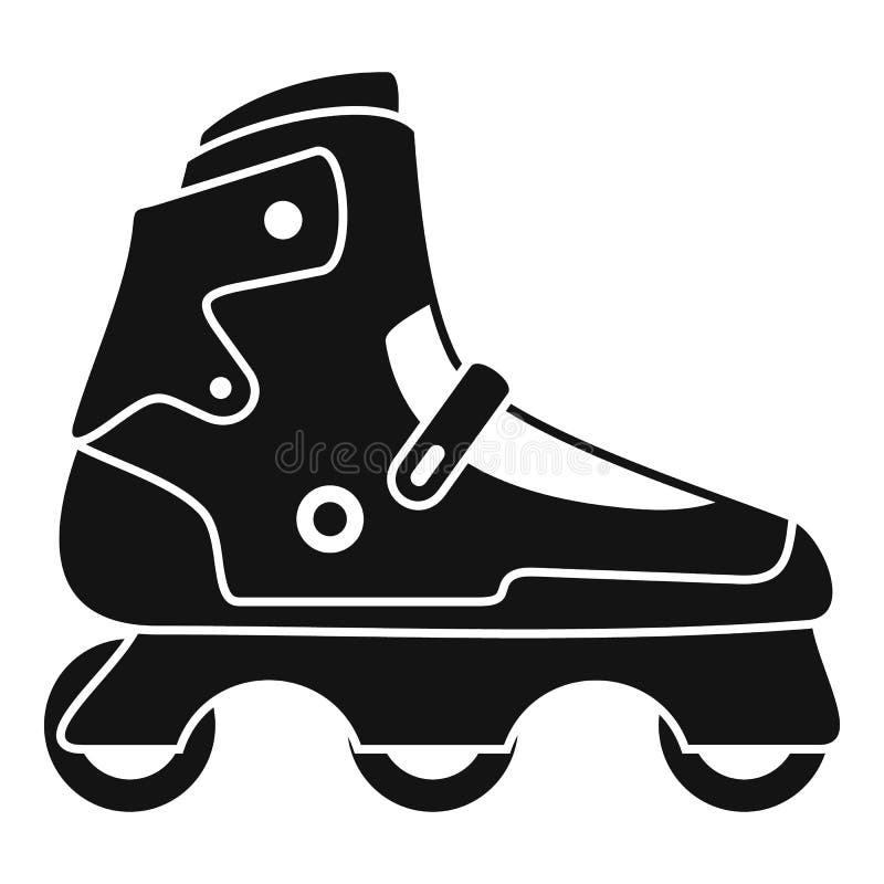 Indoor Inline Skates Icon, Simple Style Stock Vector - Illustration of ...