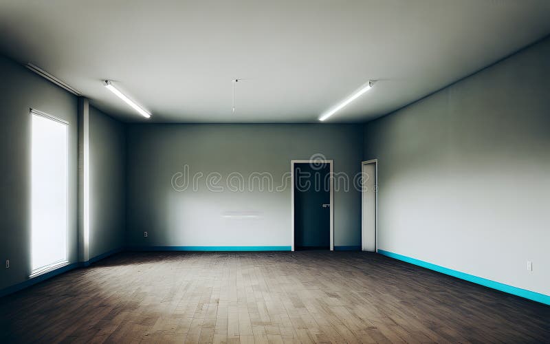 Indoor Interior Empty Space Room Background Stock Illustration ...