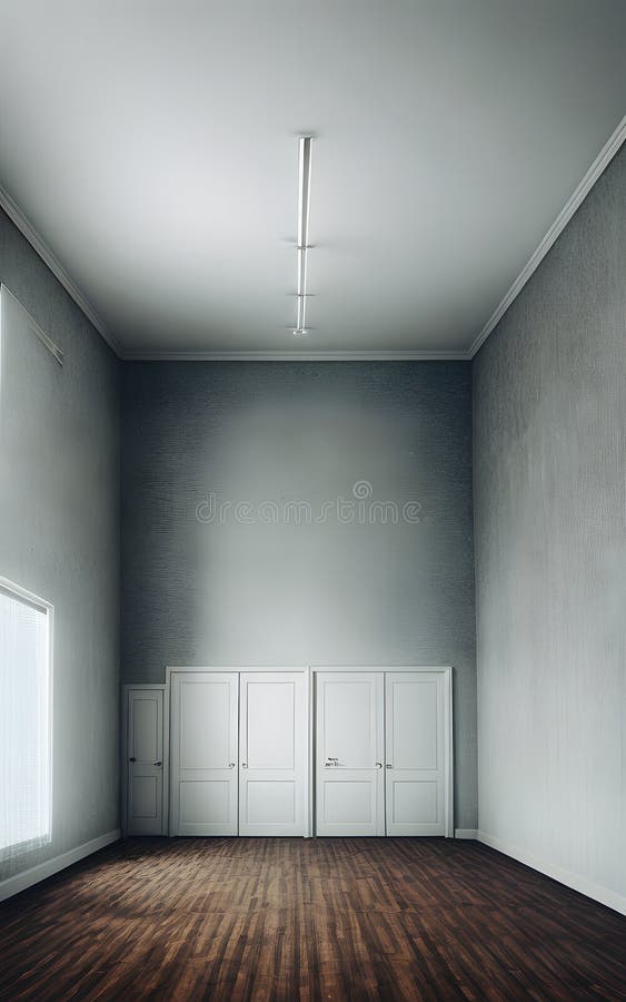 Indoor Interior Empty Space Room Background Stock Illustration ...