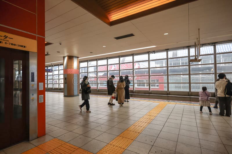Indoor Mall with Shops and Digital Display Boards, Tokyo Dec 8 2024 ...