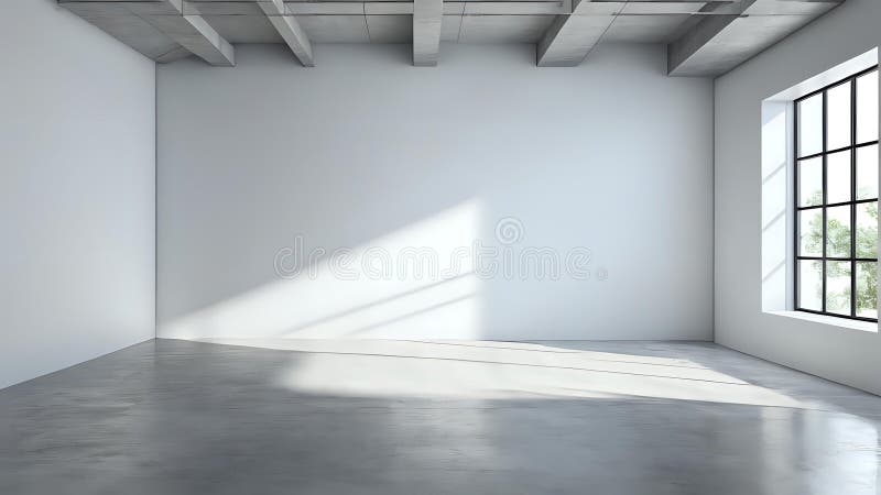 Indoor Minimalist Studio Background Featuring a Spacious Room with a ...