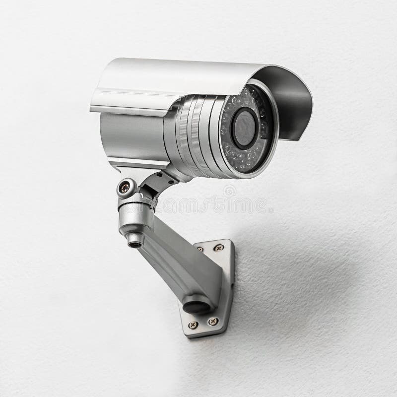 Modern Security CCTV Camera. Surveillance Service Stock Photo - Image ...