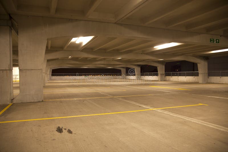 Indoor car park stock image. Image of background, drive - 29731431