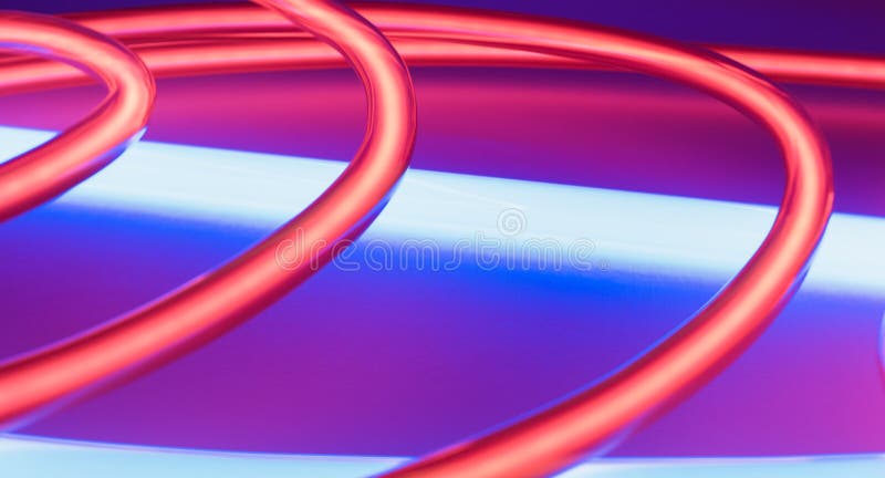 Indoor Neon Lights Decoration Stock Illustration - Illustration of ...