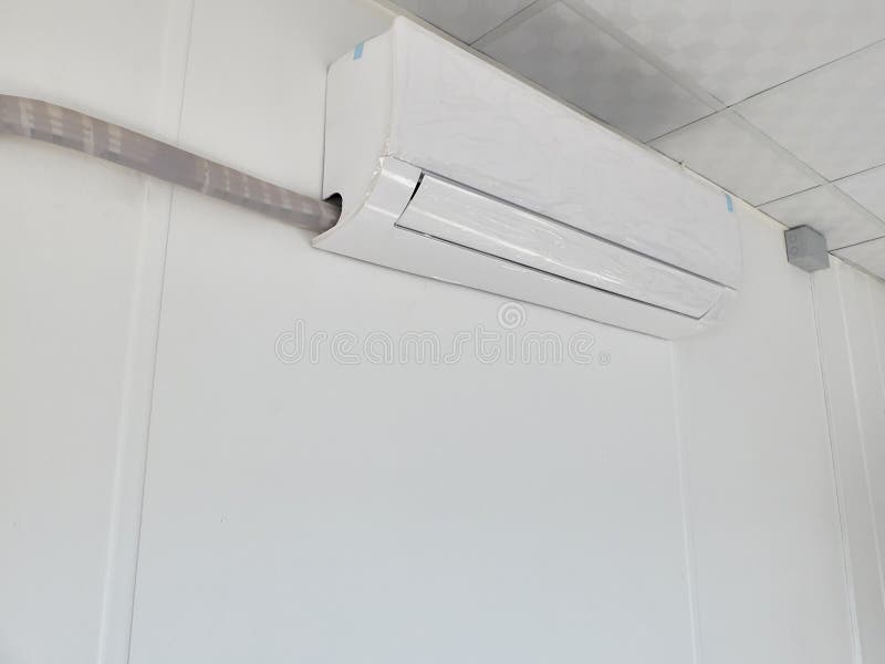 Indoor Part of Air Conditioner Hanging on the Wall Stock Photo - Image ...