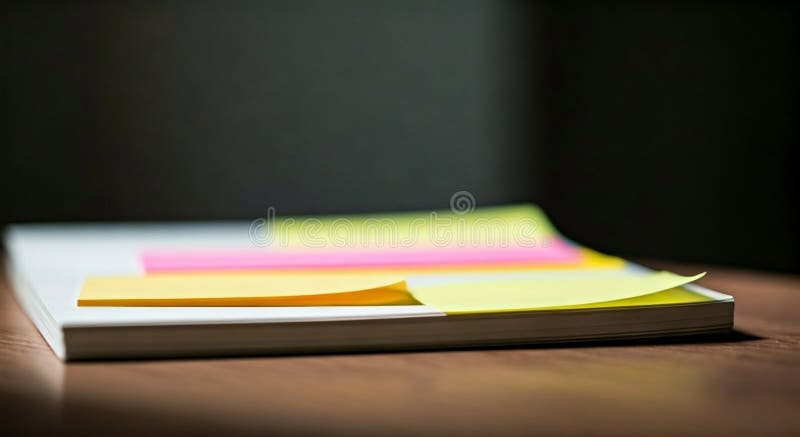 Sticky Notes on Notebooks and Whiteboards, Program Markers and Work ...