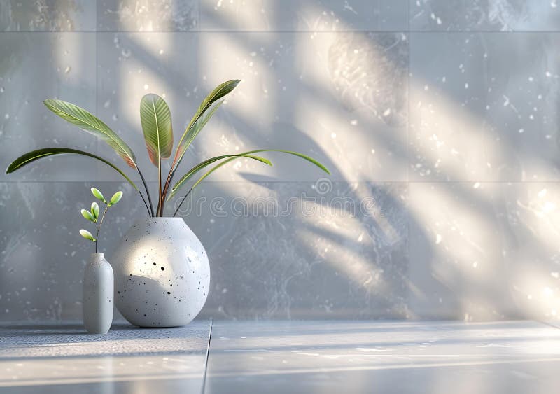 Indoor Plants Under Sunlight and Shadow Generated Using AI. Stock ...