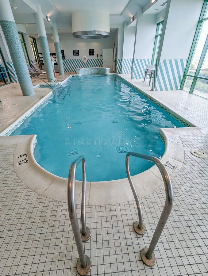 Indoor Pool Inside a Luxury Hotel Near Beach Stock Photo - Image of ...