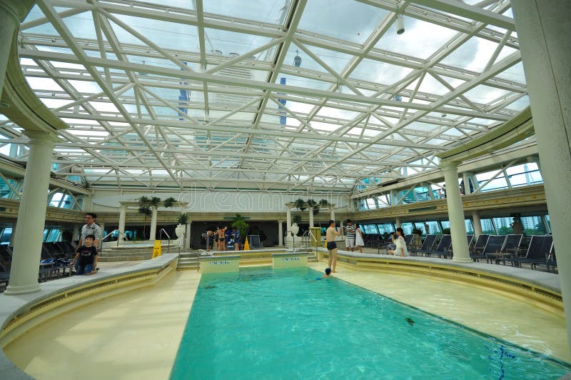 Indoor Pool, Solarium of Legend of the Seas Editorial Stock Photo ...