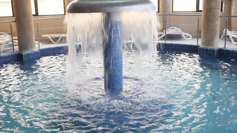 Indoor Pool with Thermal Water Stock Footage - Video of indoor, curtain ...