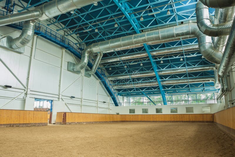 Indoor riding hall stock image. Image of field, house - 33152045