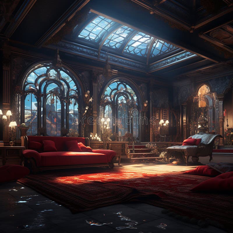 Indoor Room Design Best Image Stock Illustration - Illustration of loft ...