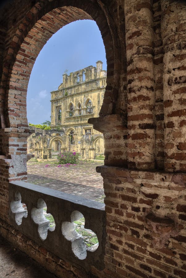 Indoor Scene of the Architectural Structure of the Deserted Colonial ...
