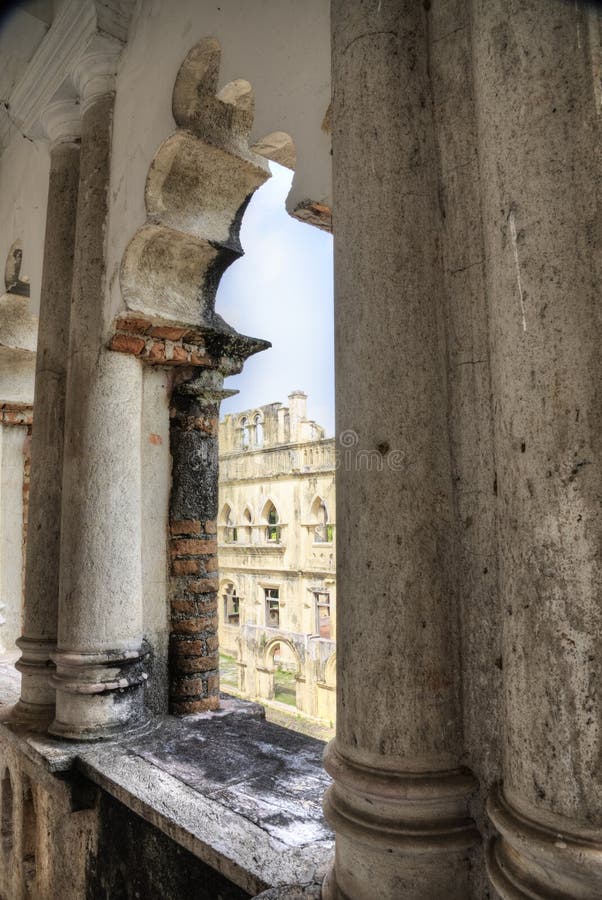 Indoor Scene of the Architectural Structure of the Deserted Colonial ...