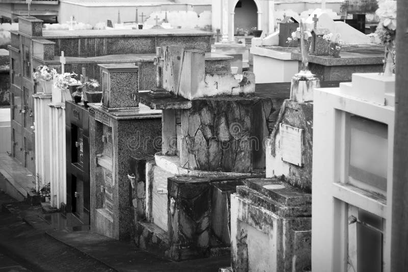 Several Graves Inside a Cemetery Stock Photo - Image of necropolis ...