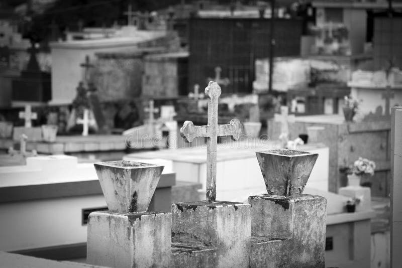 Several Graves Inside a Cemetery Stock Image - Image of cemetery ...