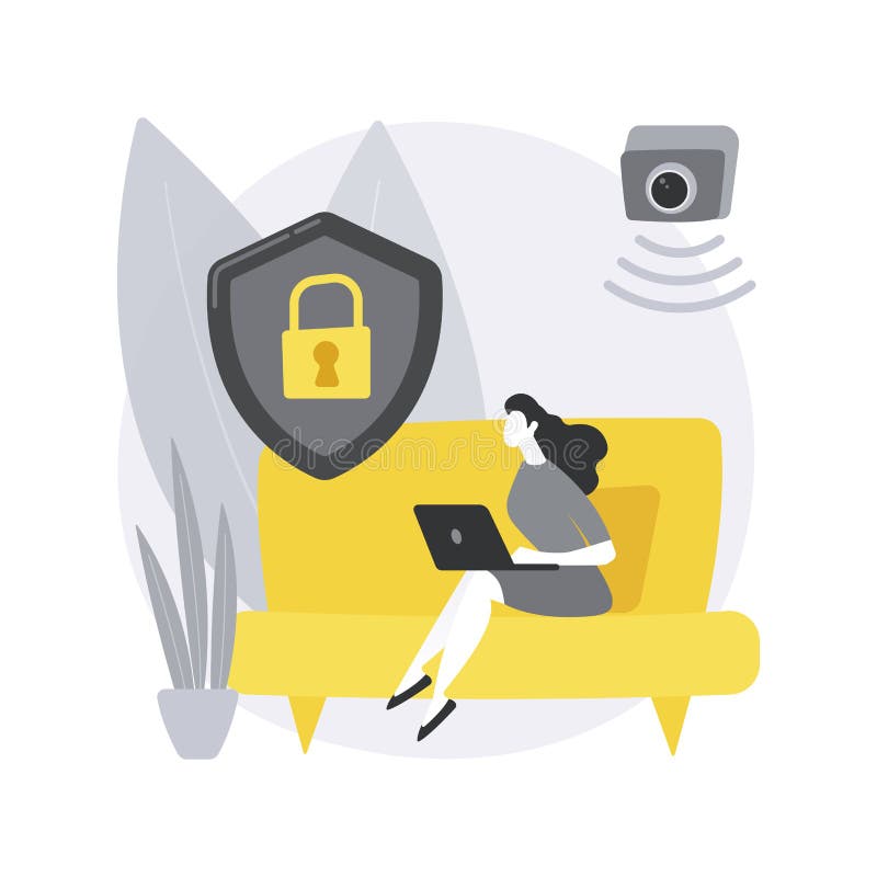 Indoor Security System Abstract Concept Vector Illustration. Stock ...