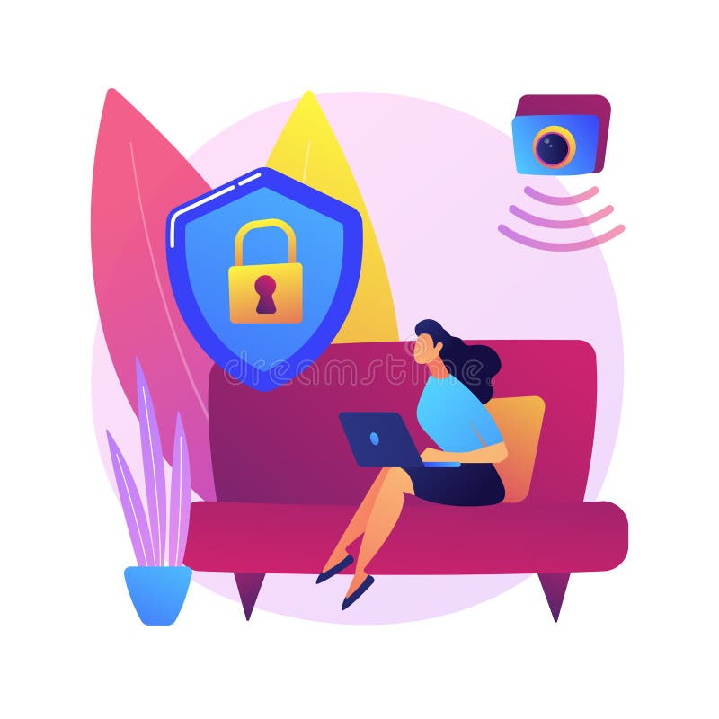 Indoor Security System Abstract Concept Vector Illustration. Stock ...