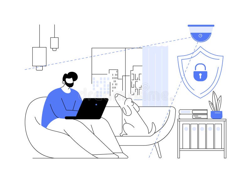 Indoor Security System Abstract Concept Vector Illustration. Stock ...