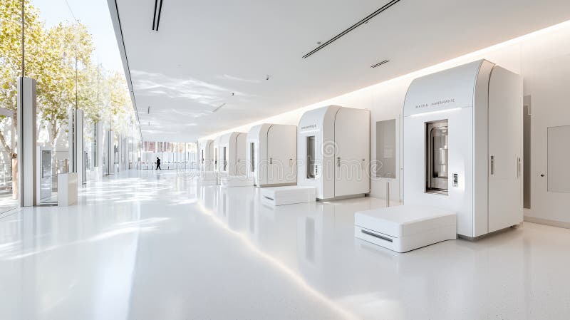 Modern Minimalist Indoor Space with Unique Structures and Natural Light ...